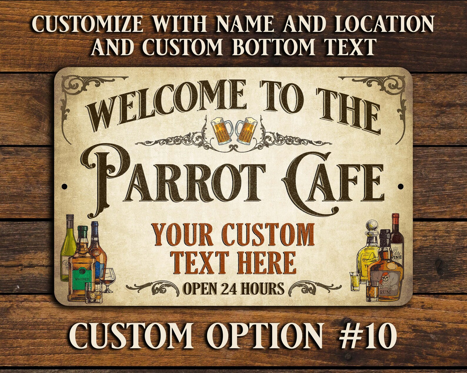 Vintage Metal Bar Sign Custom Pub Sign Personalized Bar - Etsy