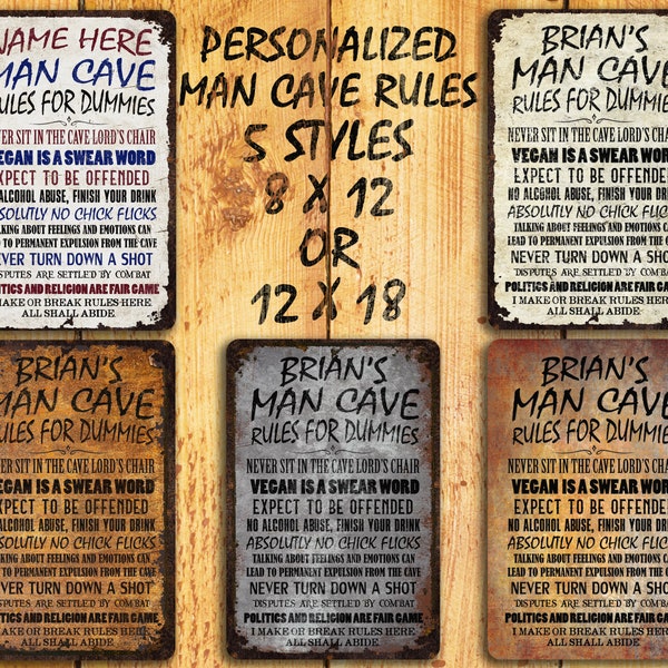 Funny Man Cave Signs - Etsy