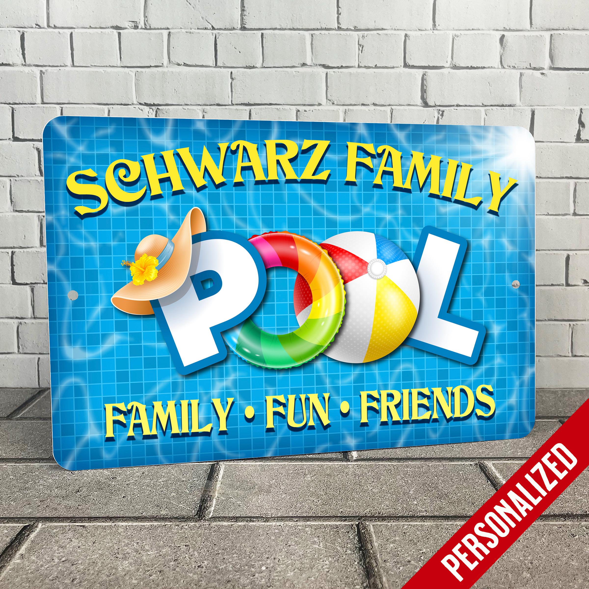 Pool Sign Personalized With Funny Text Options - Etsy