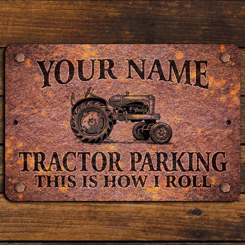 Custom Metal Tractor Sign Metal Tractor Sign Indoor or | Etsy