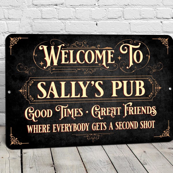 Custom Bar Sign - Etsy