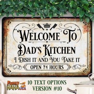 Custom Kitchen Sign | Personalized | Vintage Design - Etsy