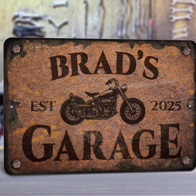 Motorcycle Sign - Etsy