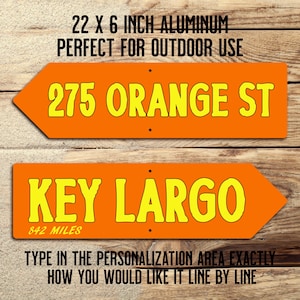 Personalized Beach House Directional Sign: Tropical Outdoor Decor - Etsy