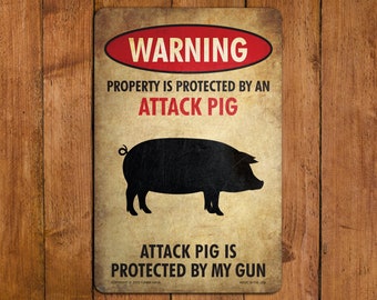 Funny Pig Sign - Etsy