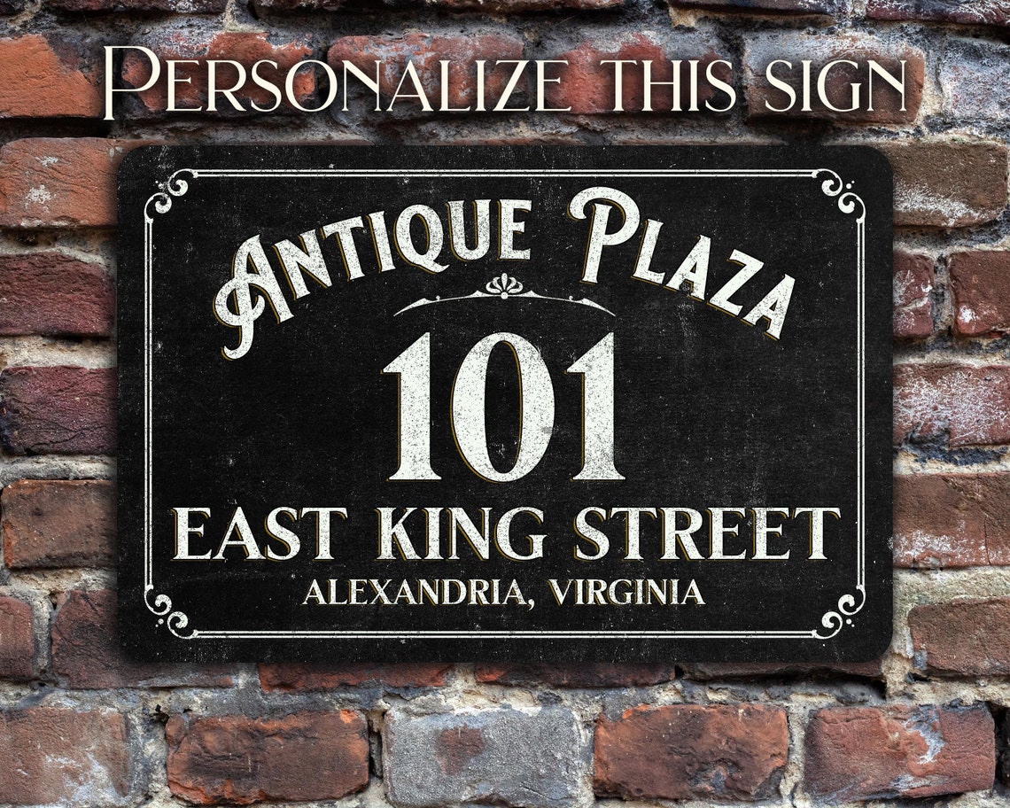 Address Sign Metal Porch Sign Business Sign Black - Etsy