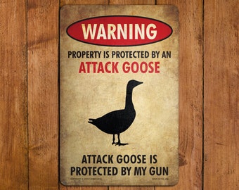 Attack Goose Sign - Etsy