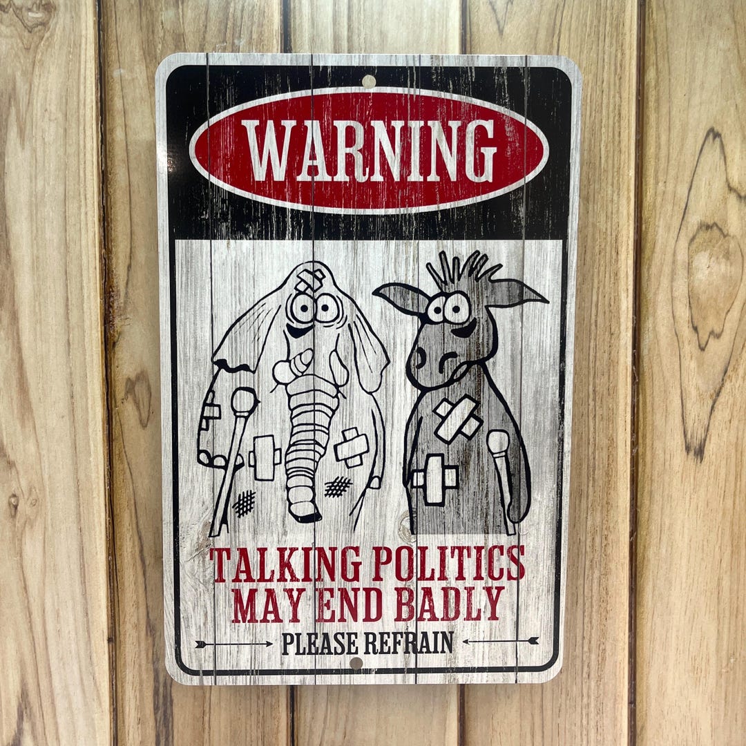 No Politics Sign, for the Bar, Deck, or Man Cave - Etsy