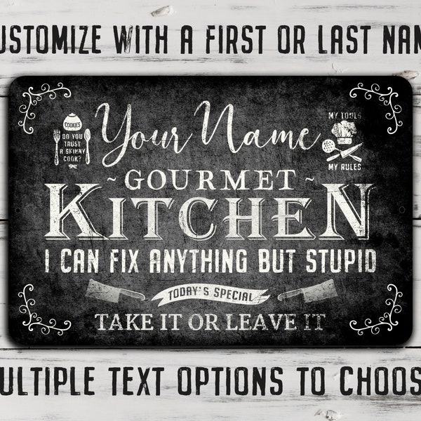 Custom Kitchen Sign - Etsy