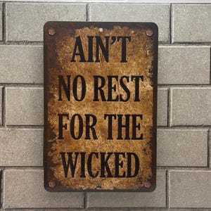 Custom Rusty Design Metal Sign: Personalized Text, Indoor/outdoor - Etsy