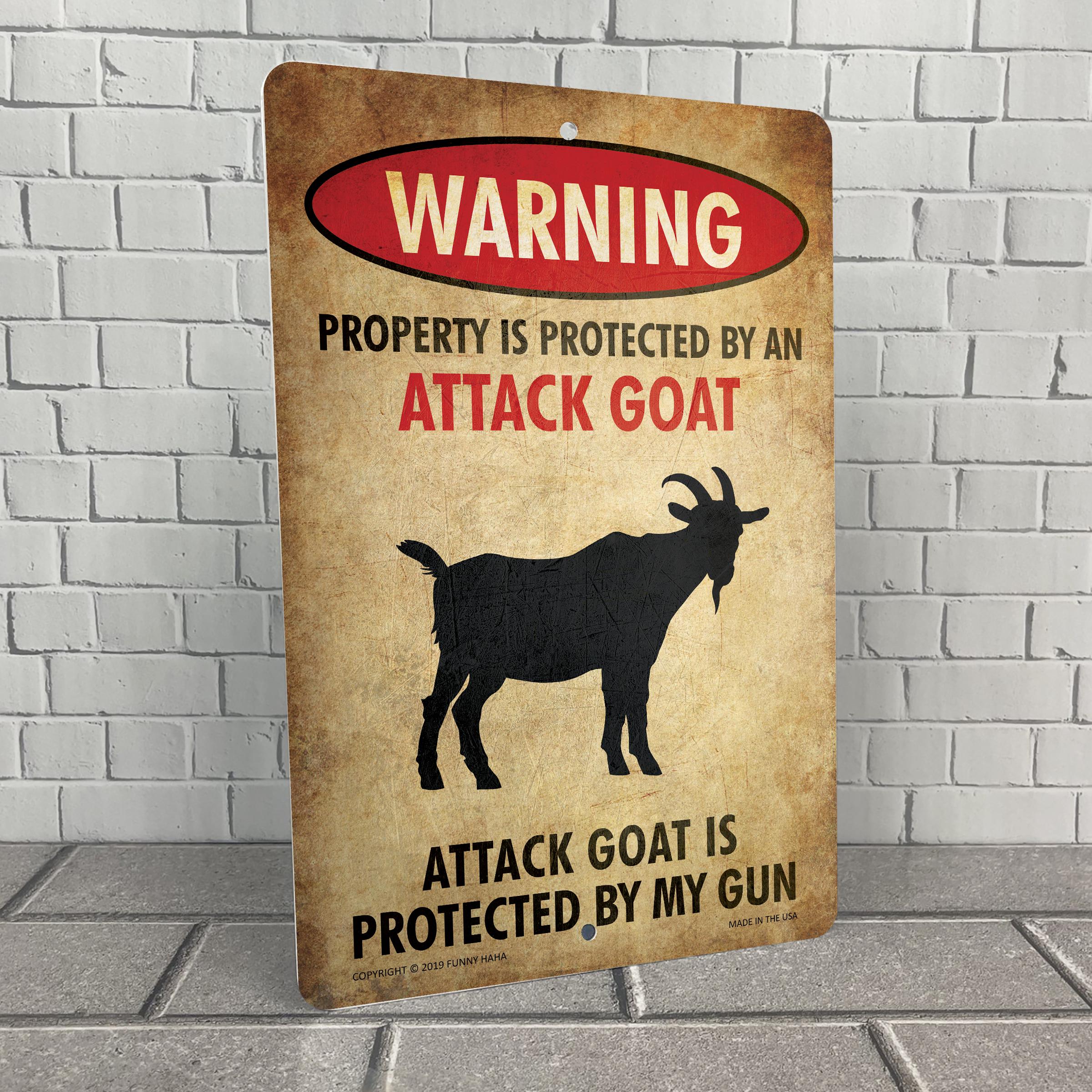 Goat House Memes Goat Warning Sign Funny Goat Sign Goat Decor Barn