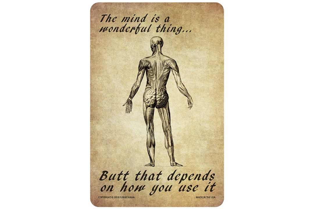 Wonderful Mind Funny Metal Sign - Etsy