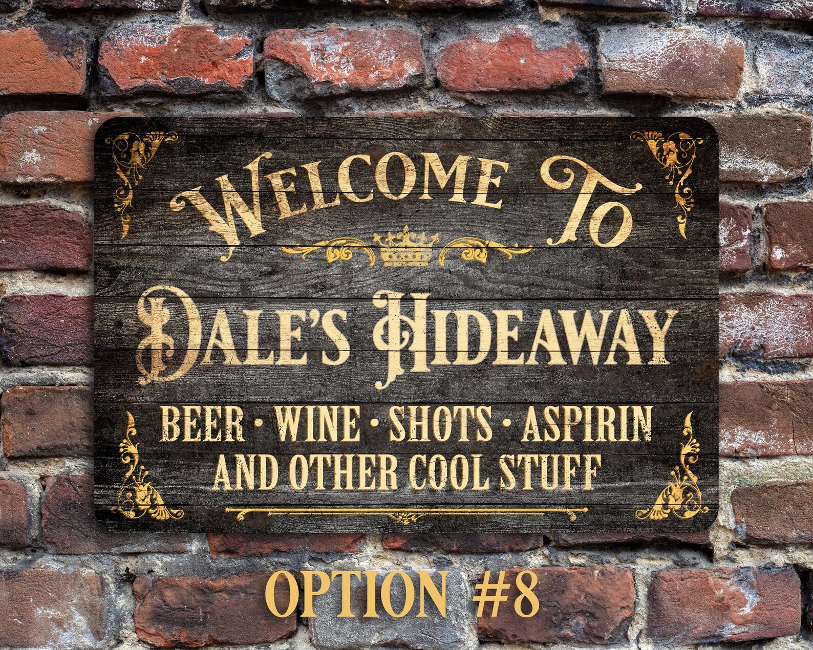 Bar Sign Custom Bar Sign Pub Decor Garage Man Cave - Etsy