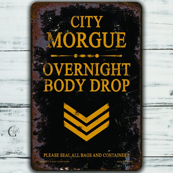 Vintage Morgue Sign - Etsy
