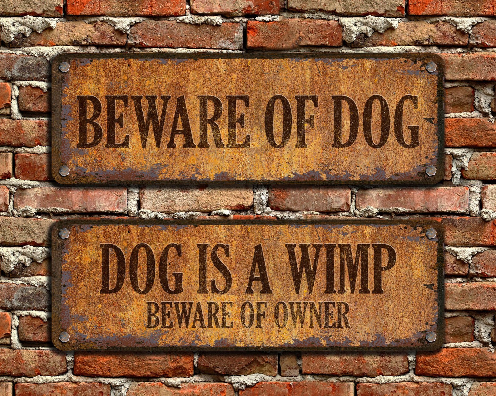 Custom Rusty Vintage-style Aluminum Sign With Weathered - Etsy