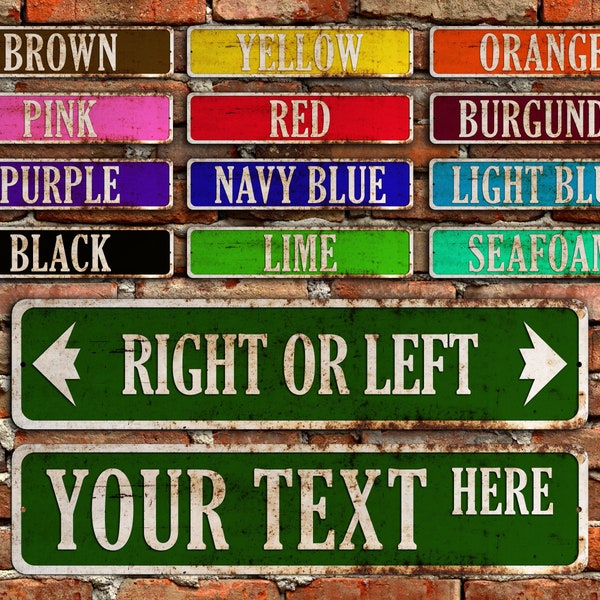 Street Sign Table Sign - Etsy