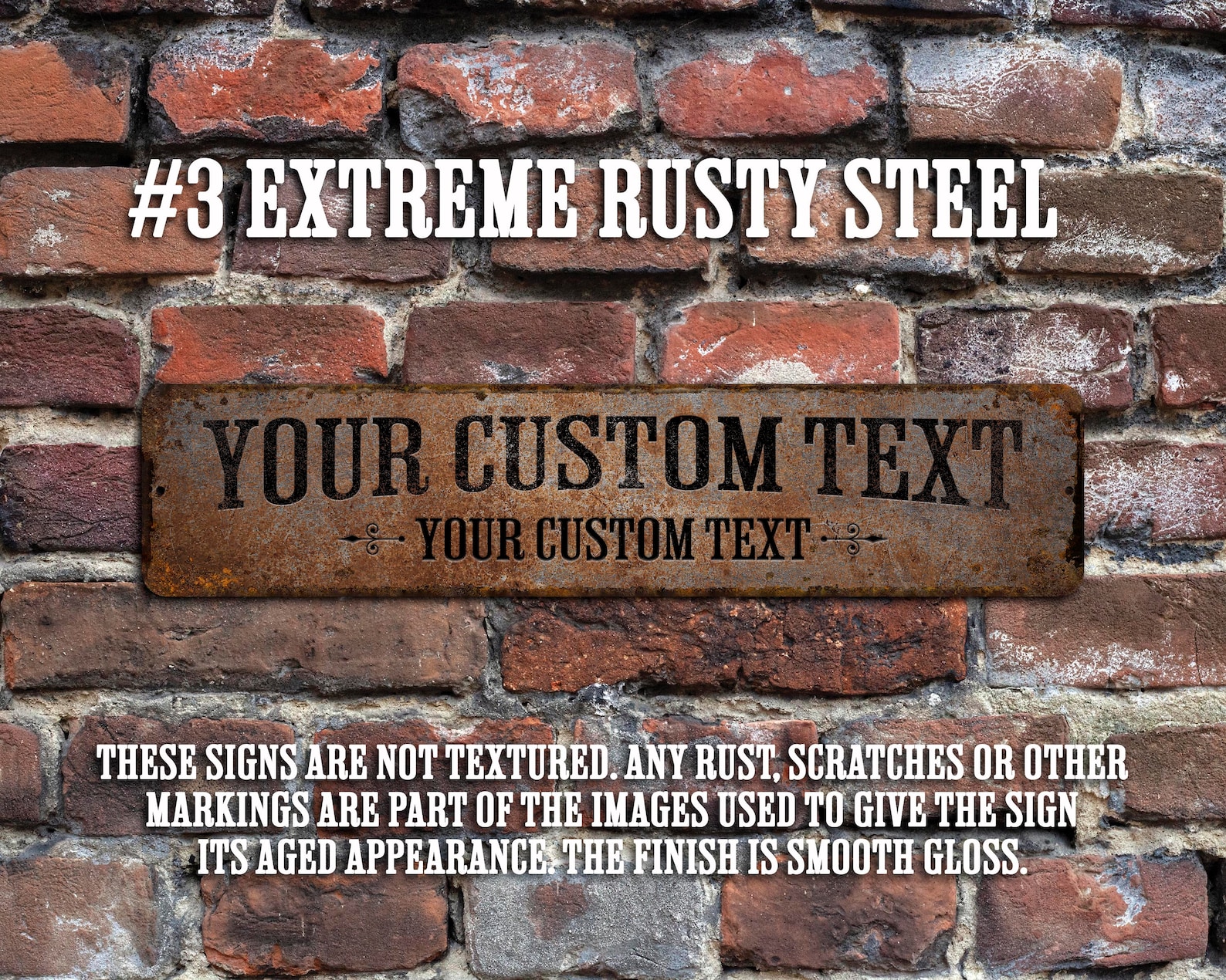 Double Line Sign Rusty Street Sign Custom Door Sign - Etsy