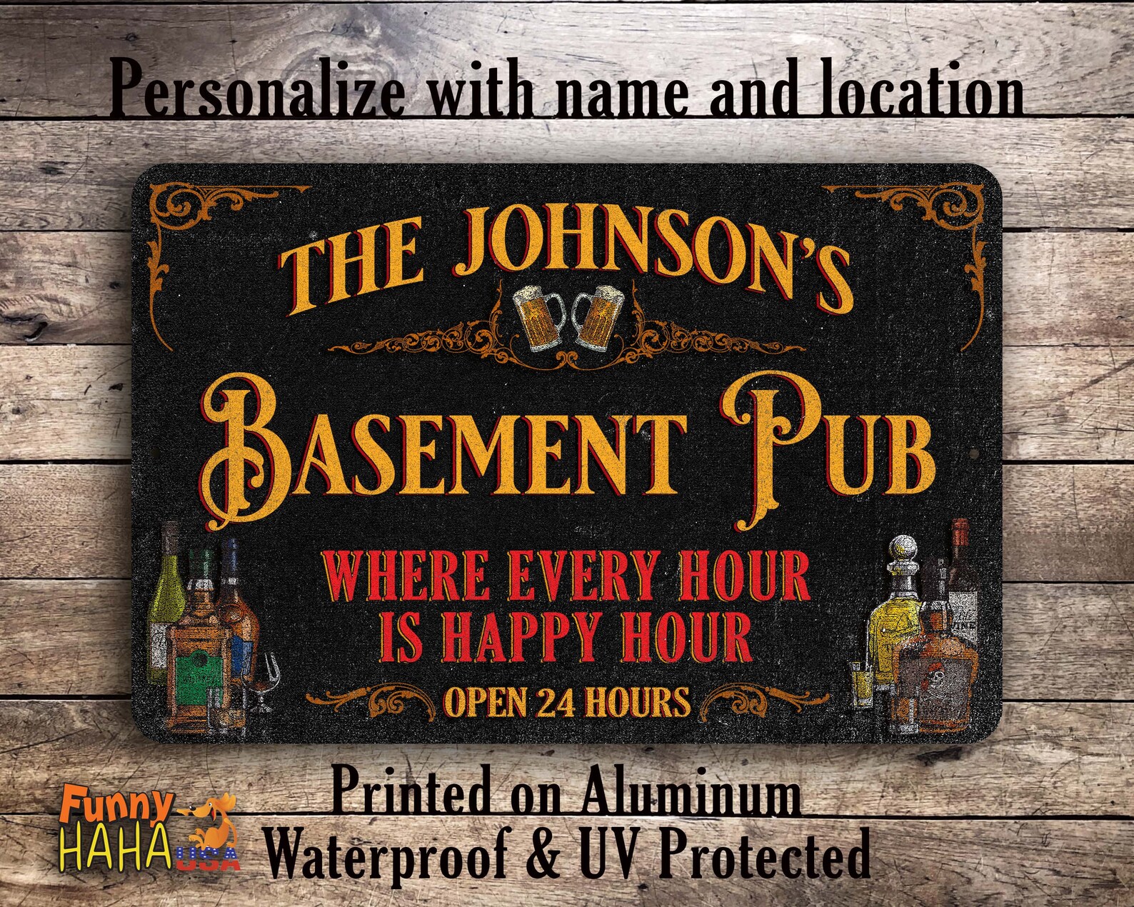 Custom Antique Bar Sign Vintage Design Customized for Your - Etsy