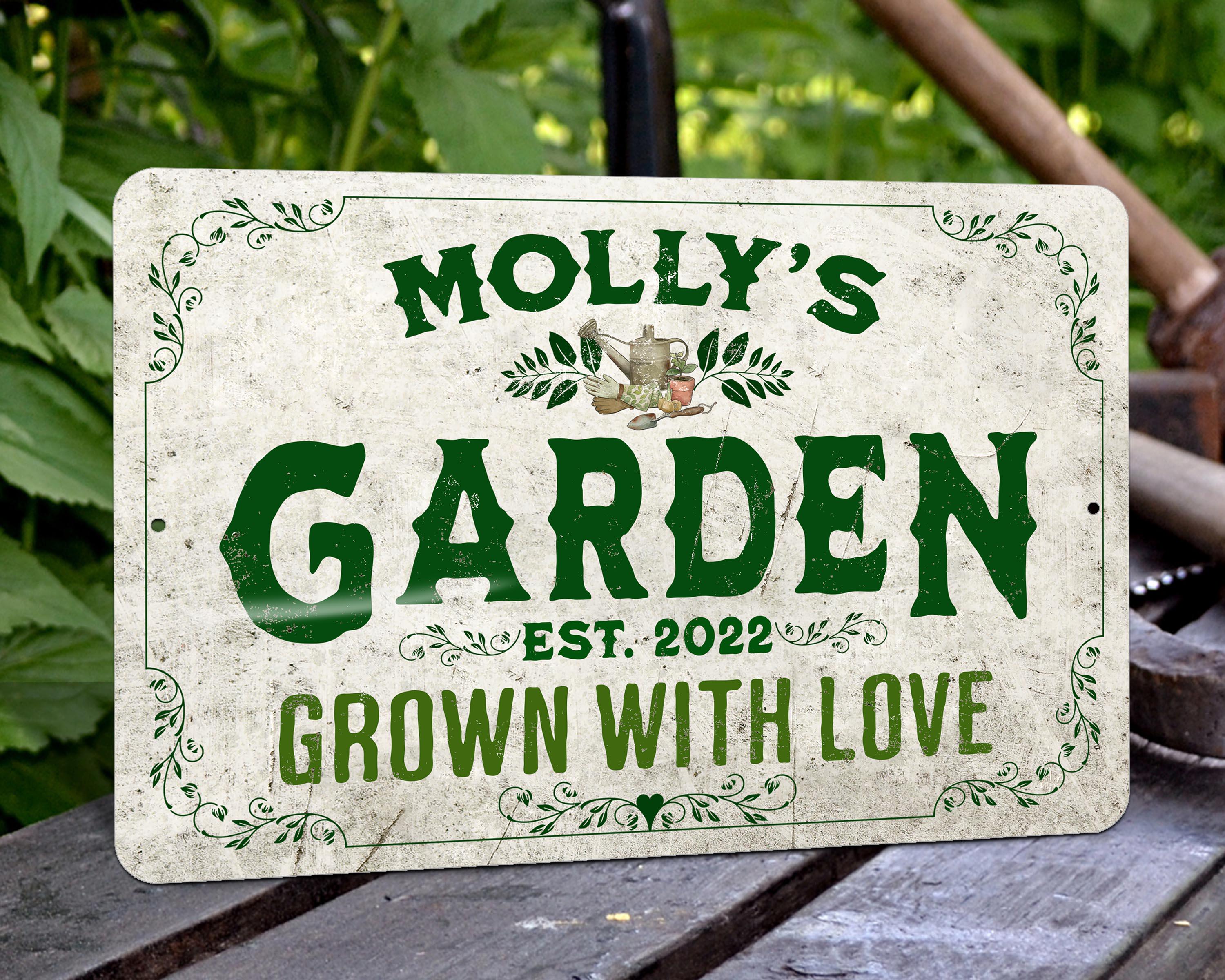 Plain Rustic Garden Signs