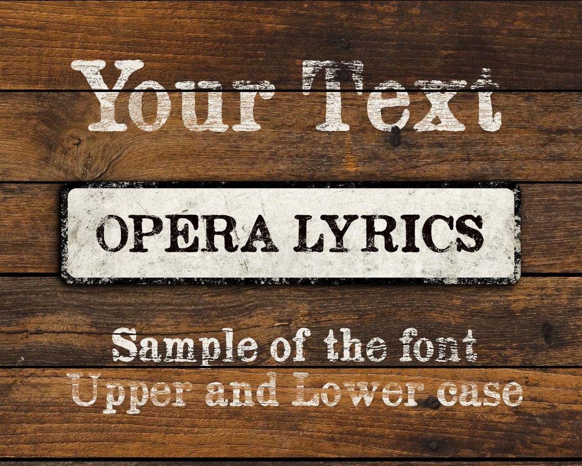 Custom Vintage-style White Metal Street Sign With Text Style | Etsy