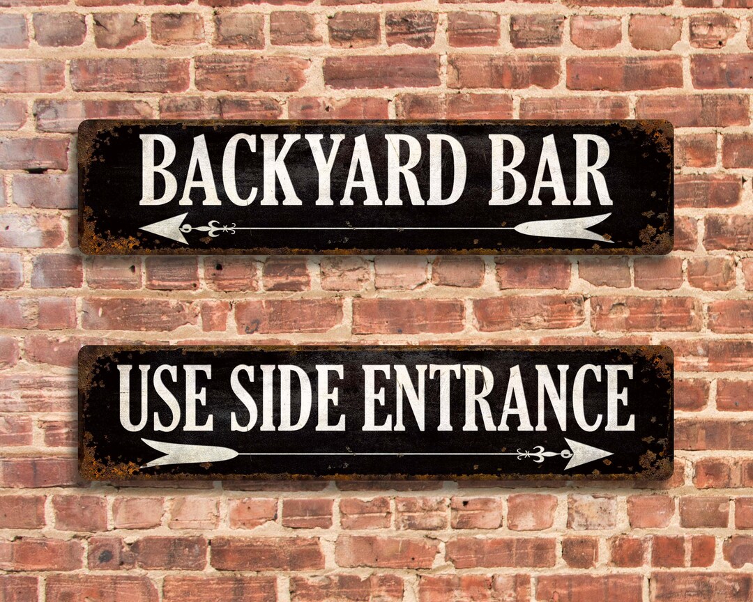 Custom Directional Sign, Vintage Rusty Design, Left or Right Arrow - Etsy