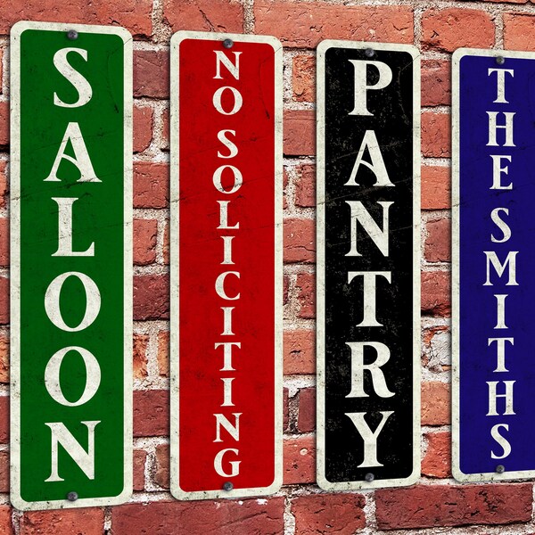 Vertical Sign - Etsy