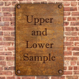 Custom Rusty Antique-style Metal Sign - Etsy