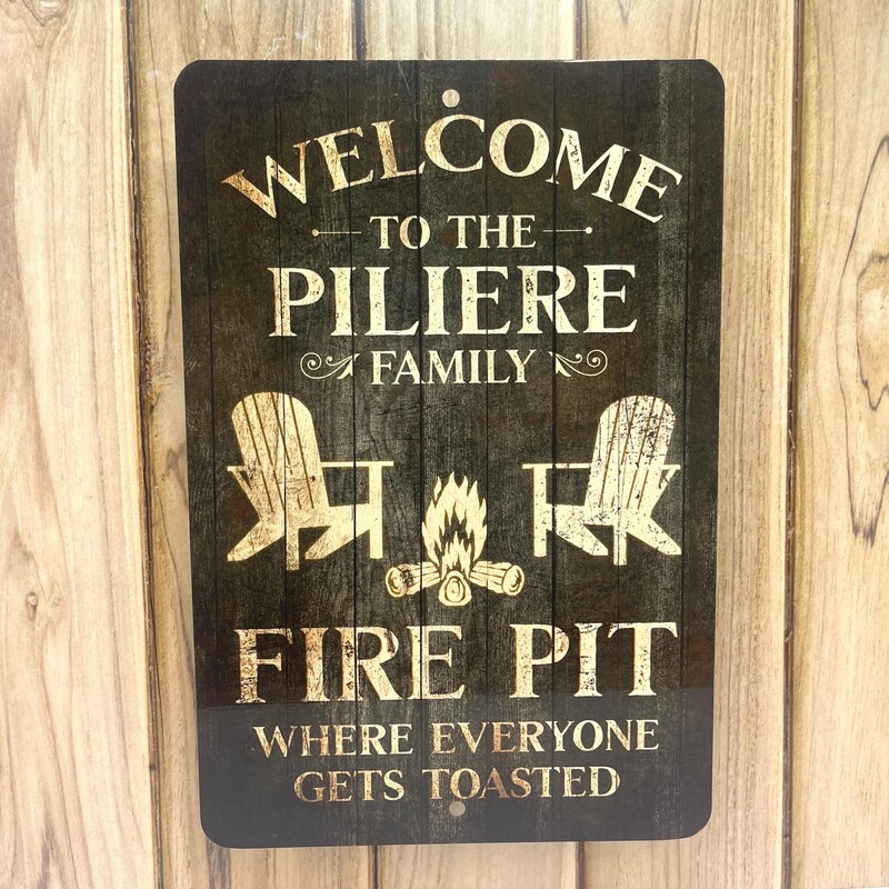 Fire Pit Sign - Etsy