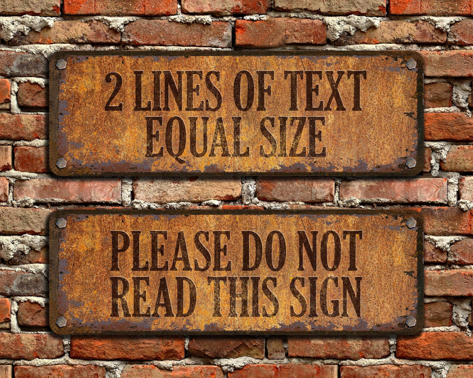 Custom Rusty Vintage-style Aluminum Sign With Weathered - Etsy