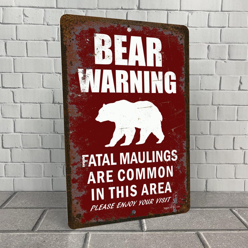 Bear Signs - Etsy