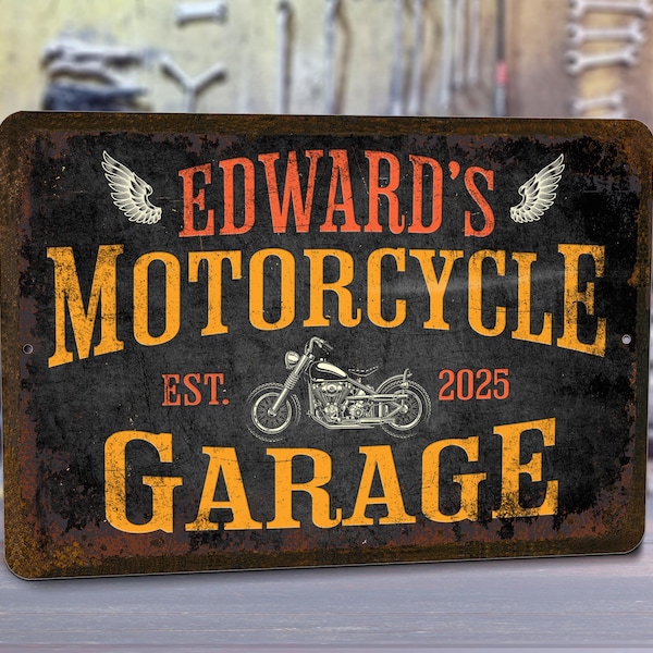 Motorcycle Sign - Etsy