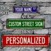 Street Sign Custom Street Sign Vintage Design 6 Color Choices ...