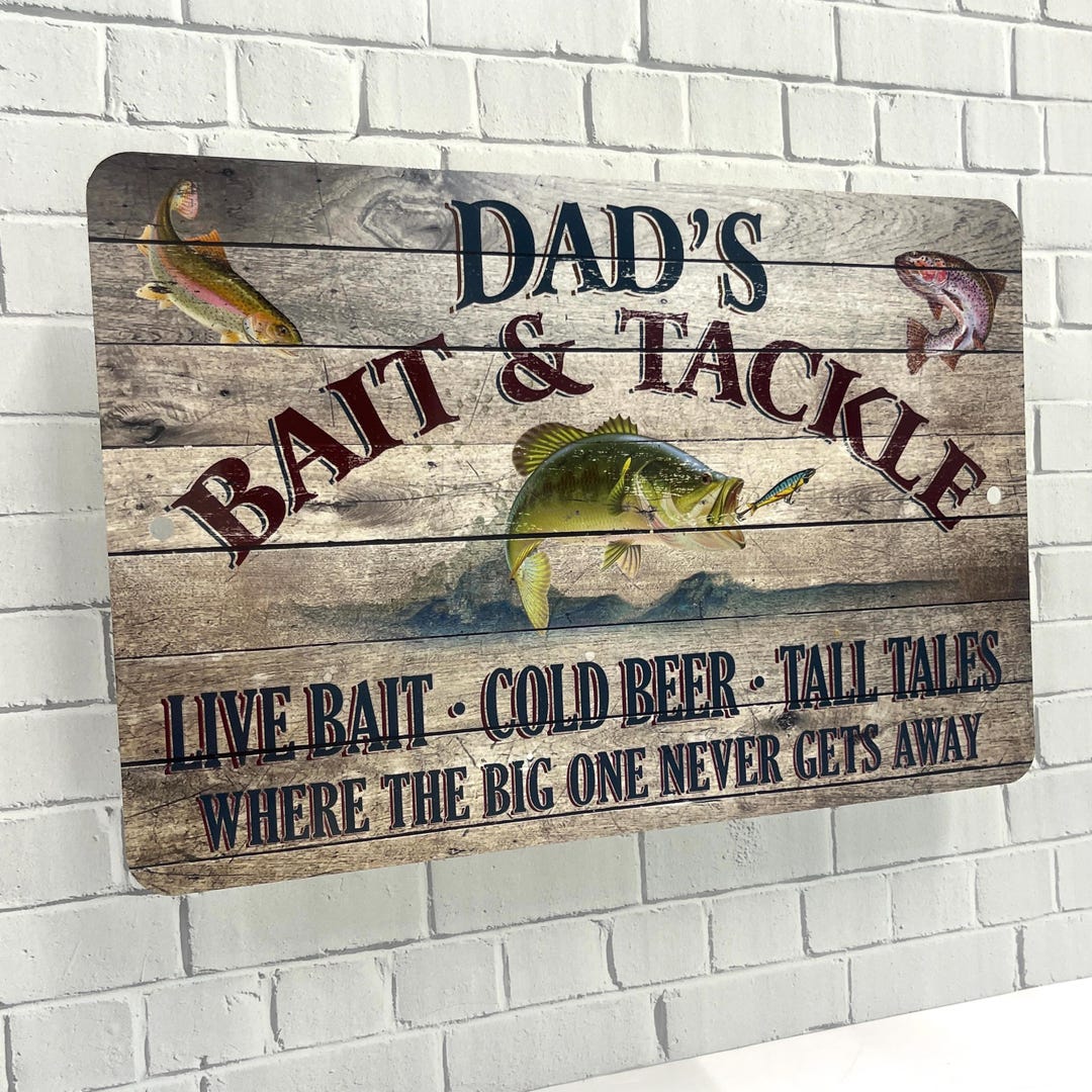 Personalized Fishing Sign Bait and Tackle - Etsy
