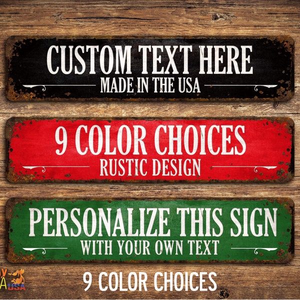 Rusted Metal Sign - Etsy