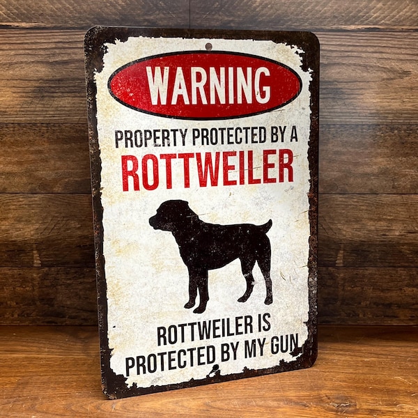 Rottweiler Sign - Etsy
