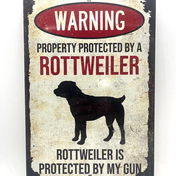 Rottweiler Sign - Etsy