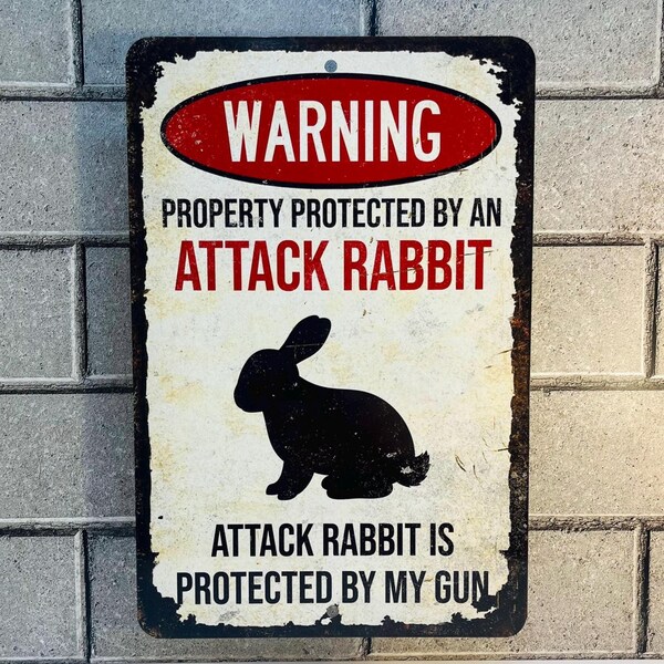 Rabbit Sign - Etsy