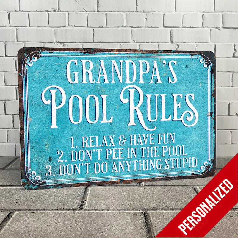 Pool House Signs - Etsy