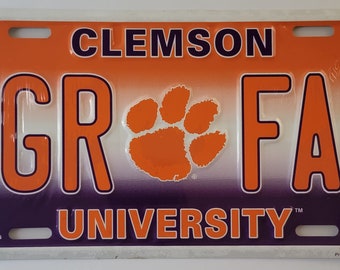 Clemson License Plate - Etsy