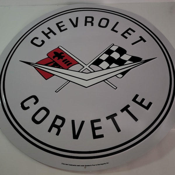 Metal Corvette Garage Sign - Etsy
