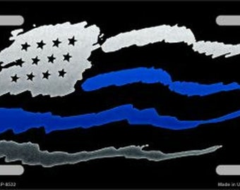 Thin Blue Line Plate | Etsy