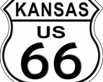 Kansas Route 66 Sign | Etsy