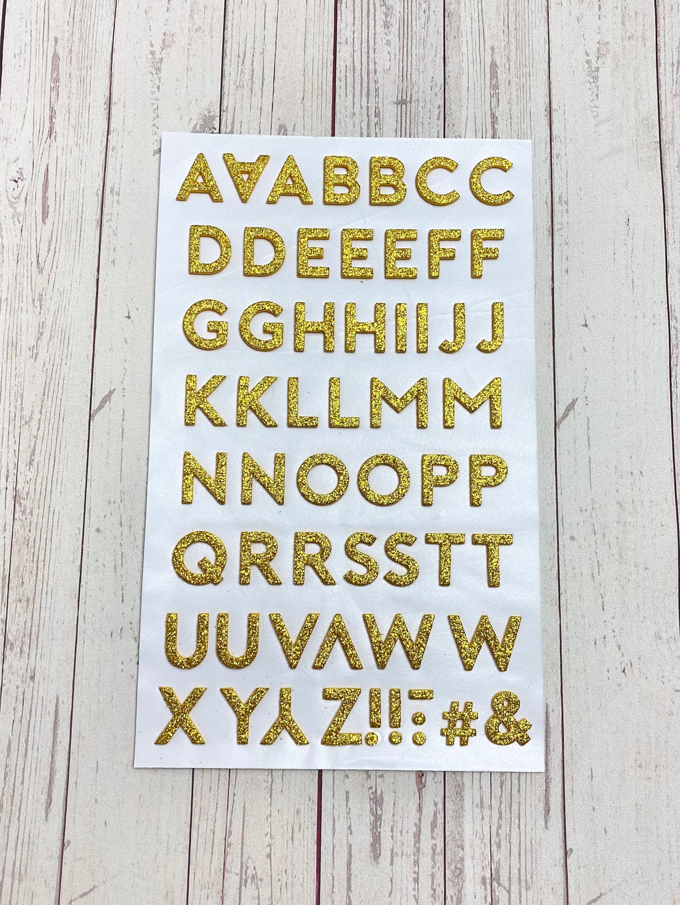 Foam Alphabet Letters Numbers Self Adhesive Stickers Glitter - Etsy UK