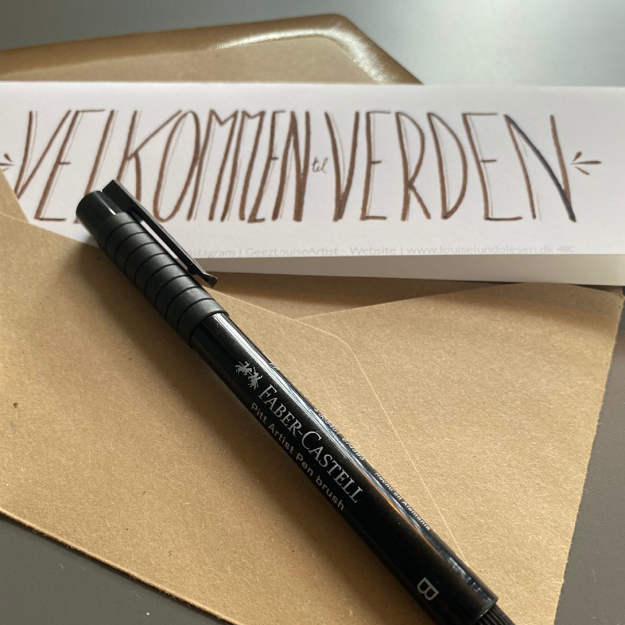 VELKOMMEN Til Verden Skildpadde Danish Greeting Card for - Etsy