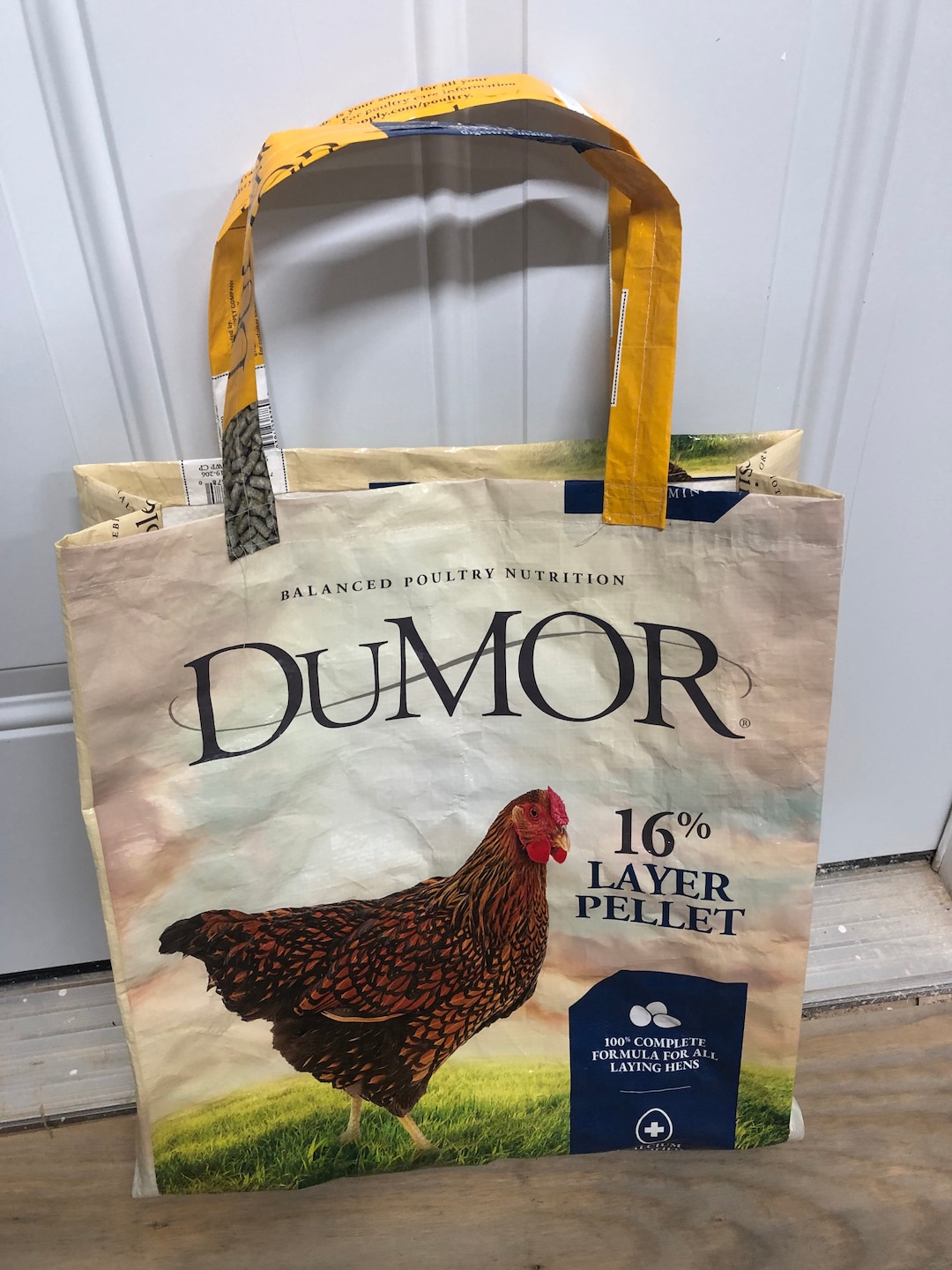 Recycled Feed Sack Totes - Etsy