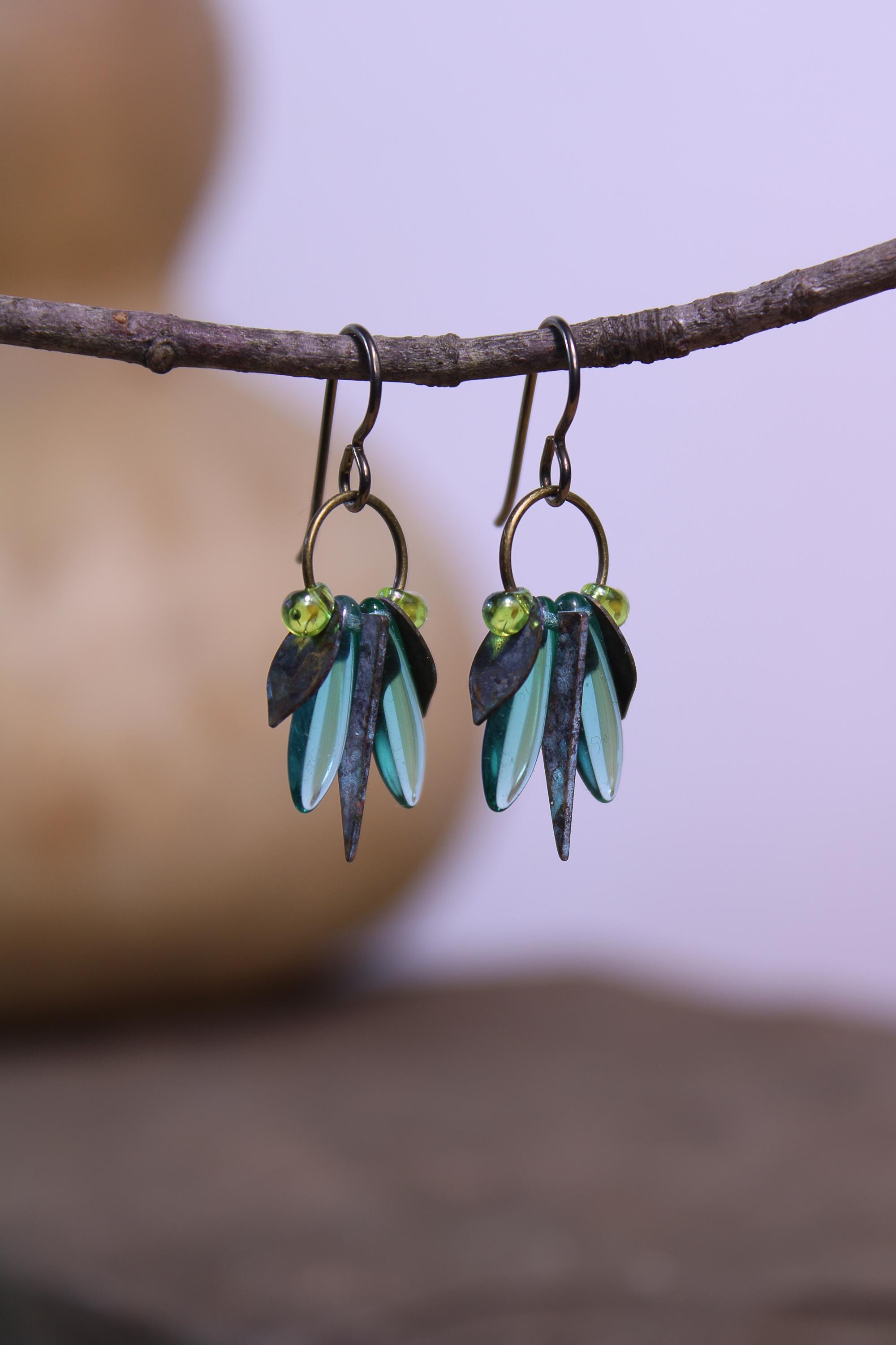 Shimmery Moth * Unique Bug Earrings * Interpretive Design - Etsy