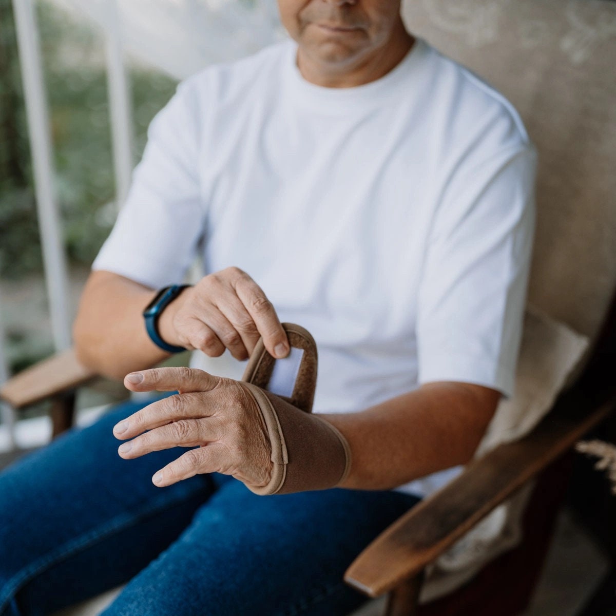 Wrist Band With Camel and Merino Wool - Etsy