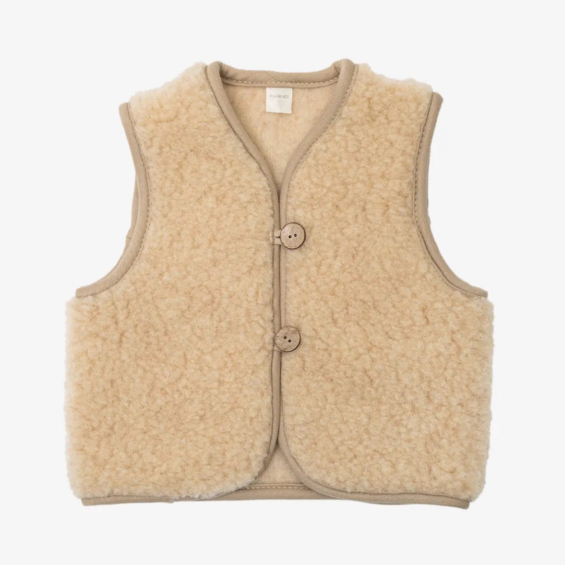 Light Brown Merino Wool Vest, Handmade Baby & Toddler Clothing - Etsy