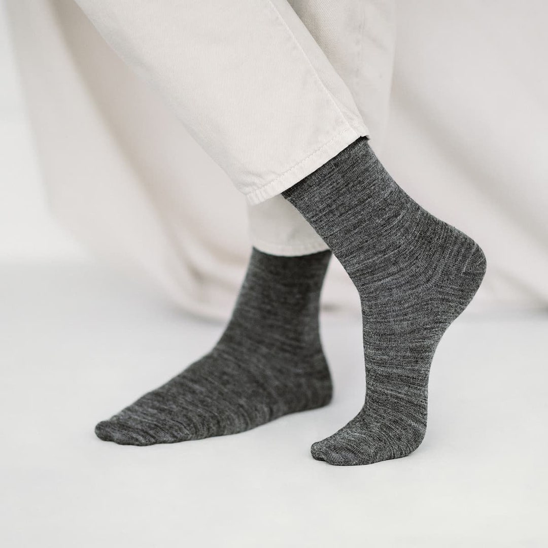 Grey Color Comfy Wool Socks, Suitable for Women and Men, Perfect Gift ...