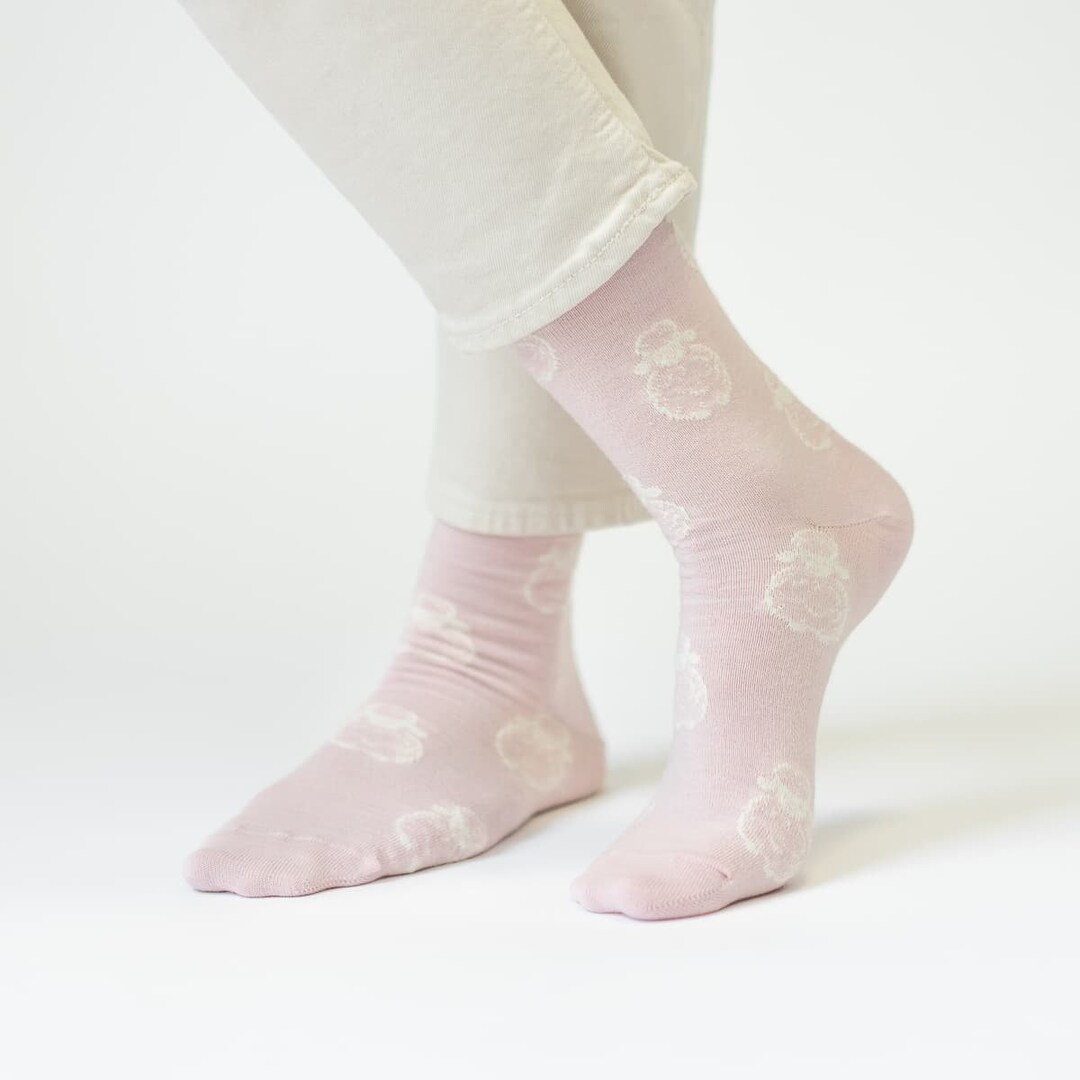 Pink Wool Socks for Women and Men Merino Wool Socks - Etsy